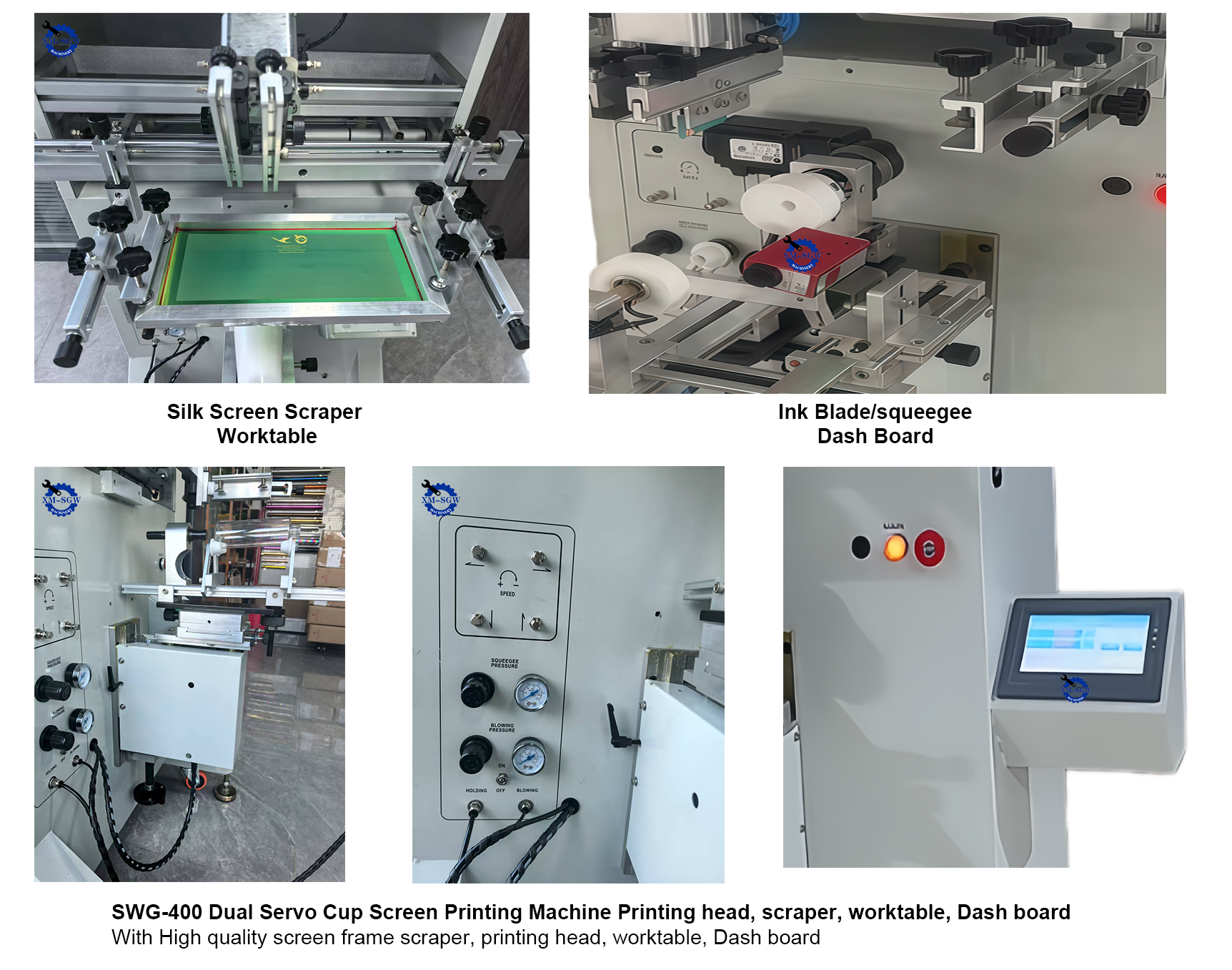 SGW Best Selling Dual Servo Curved Surface Screen Printing Machine ...