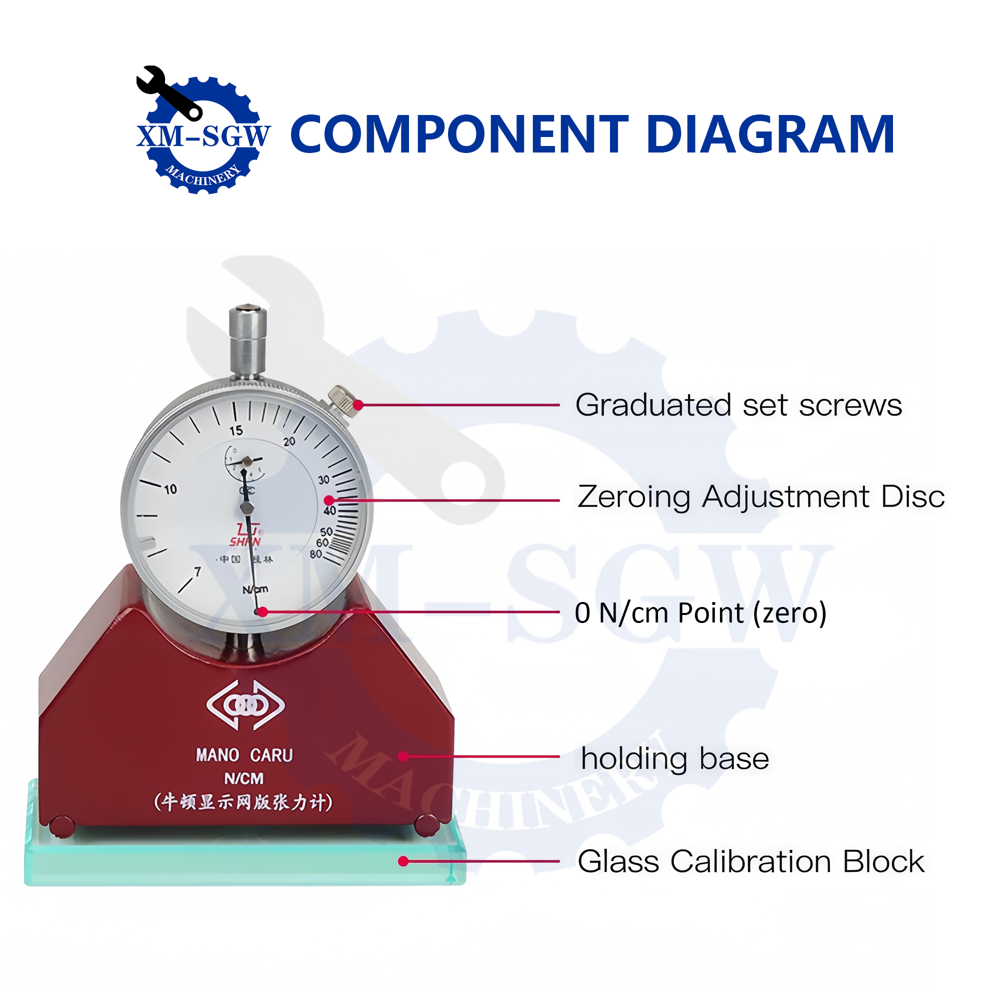 SGW High-Precision Digital Screen Tension Meter ±0.1 N/cm for Silk ...