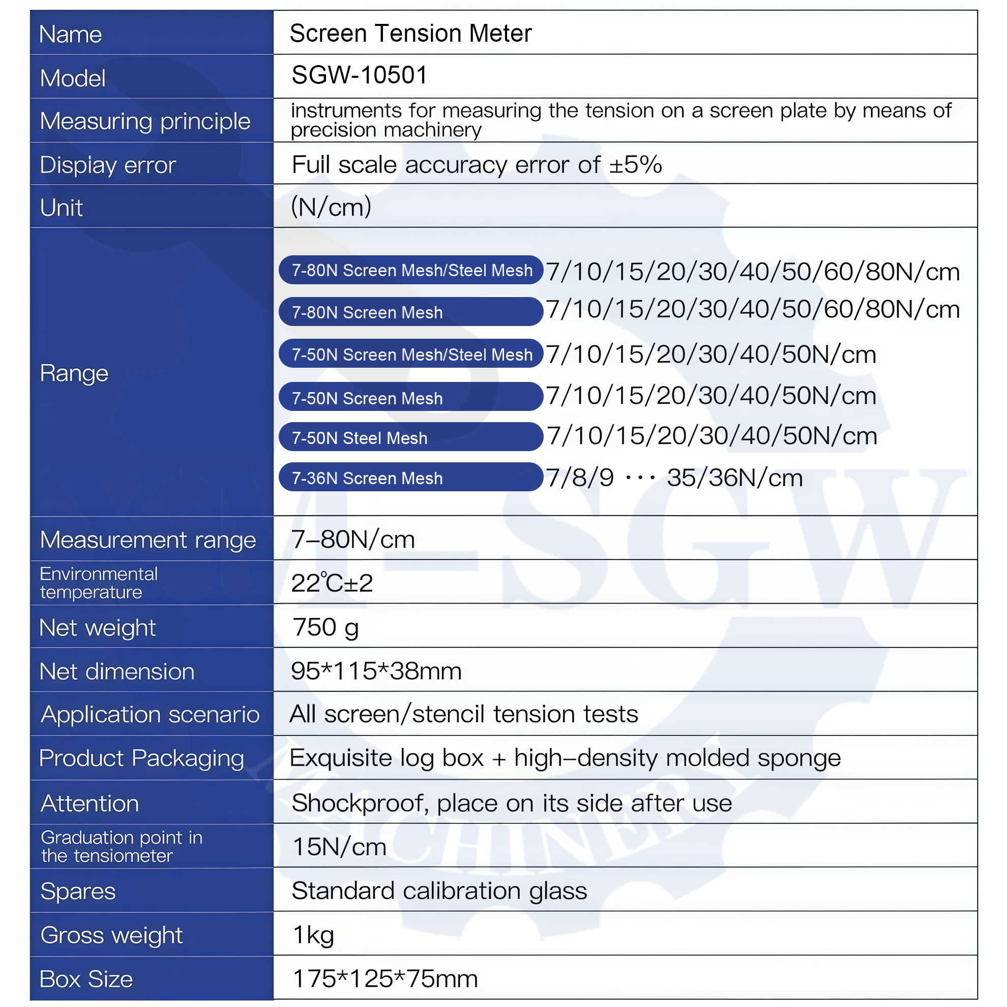 SGW High-Precision Digital Screen Tension Meter ±0.1 N/cm for Silk ...